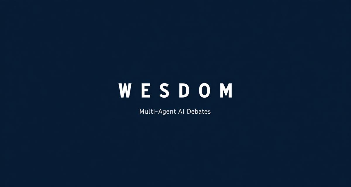 Wesdom — AI-Powered Multi-Agent Discussions